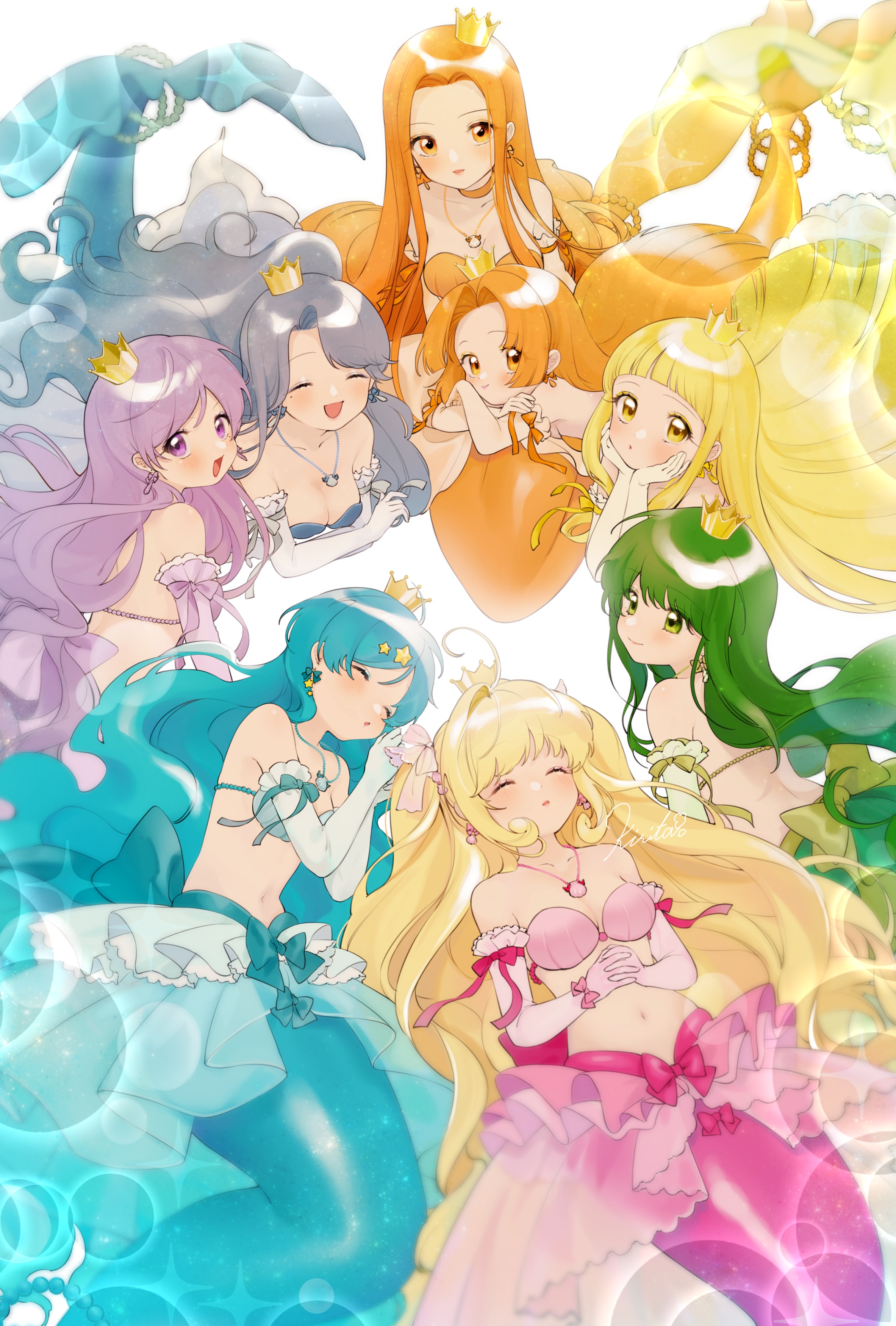 kirita ohana mermaid melody pichi pichi pitch coco houshou hanon karen ...